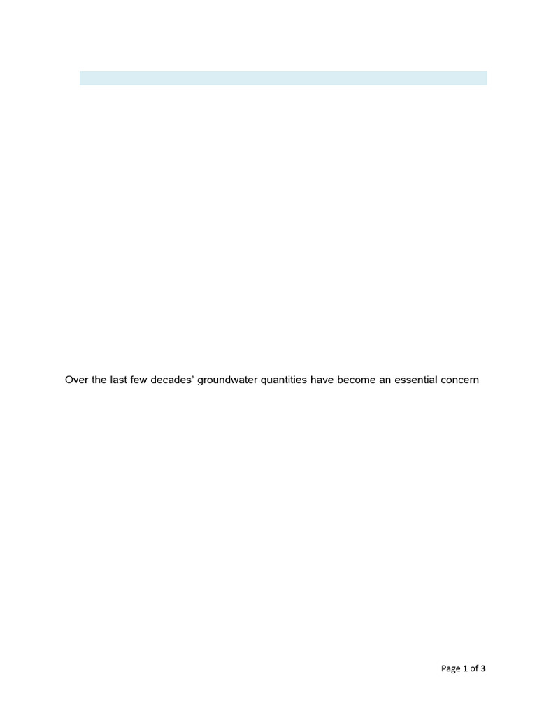 Ground Water Resource Assesment and Management | PDF | Groundwater ...