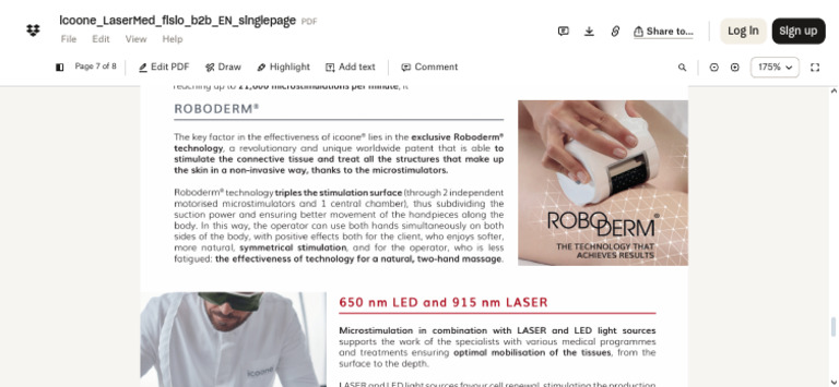 Icoone LaserMed Fisio b2b EN Singlepage PDF | PDF | Business
