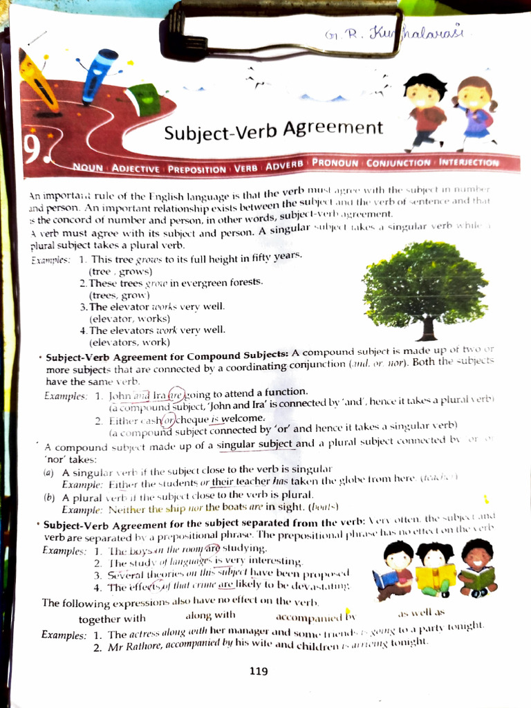 Subject Verb Agreement | PDF | Plural | Grammatical Number