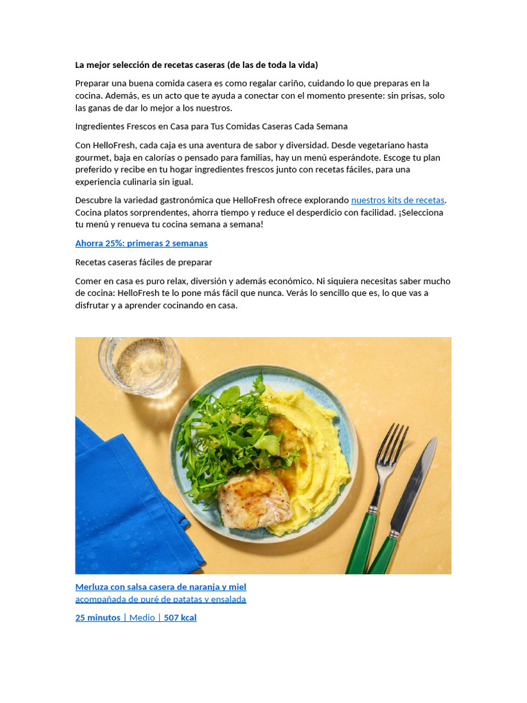 La Mejor Selección de Recetas Caseras | PDF | Salud y bienestar