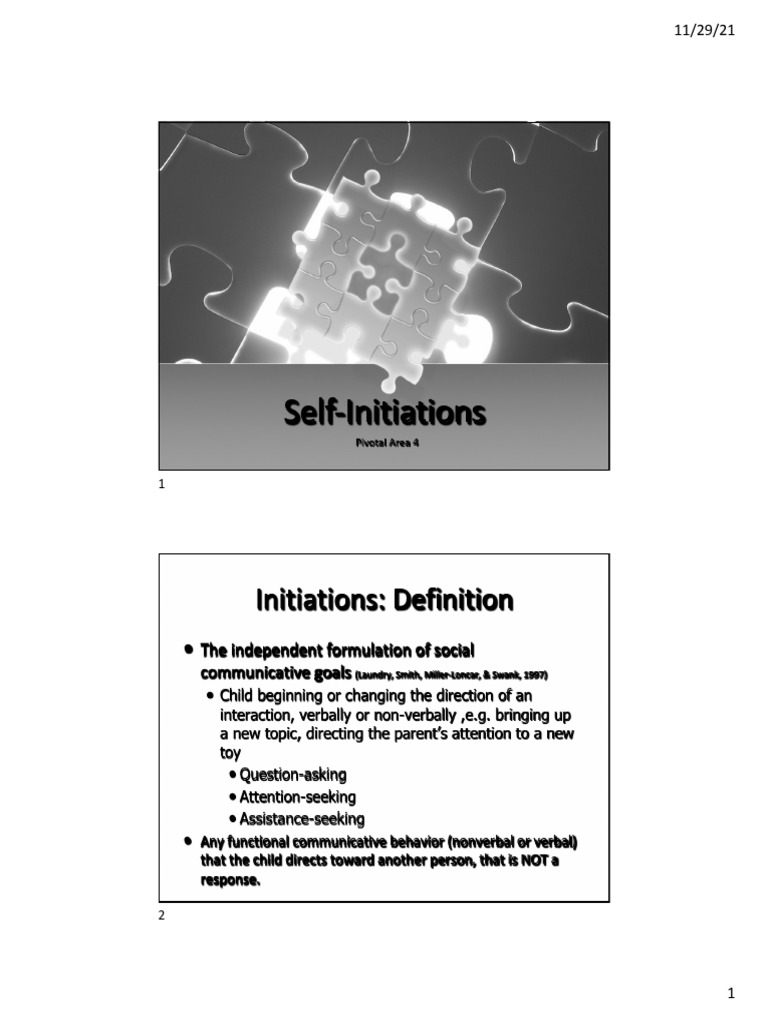 3 Self Initiations + Lunch Clubs HANDOUT | PDF | Autism Spectrum | Adolescence