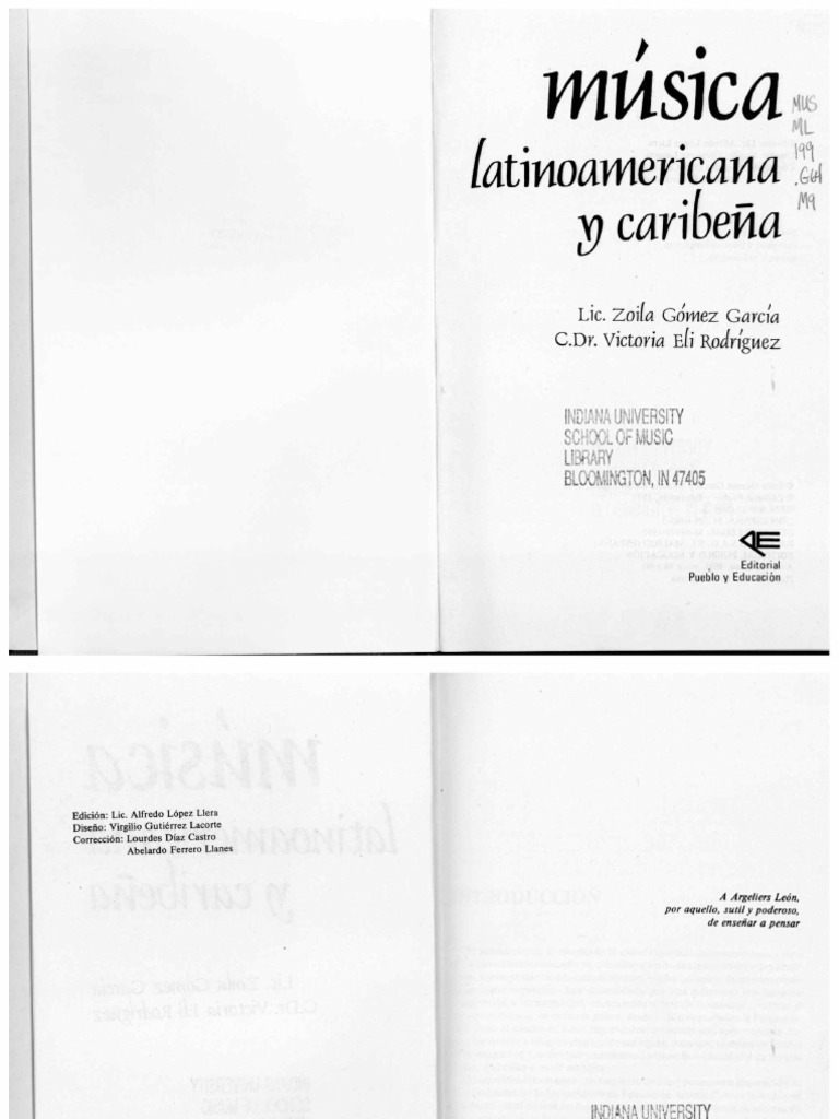 Gomez y Rodriguez - Musica - Latinoamericana - y - Caribena 1 | PDF
