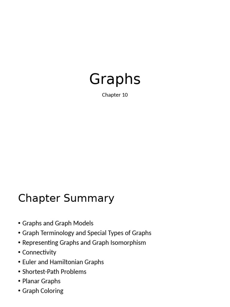 Chapter 10 11 | PDF | Vertex (Graph Theory) | Graph Theory