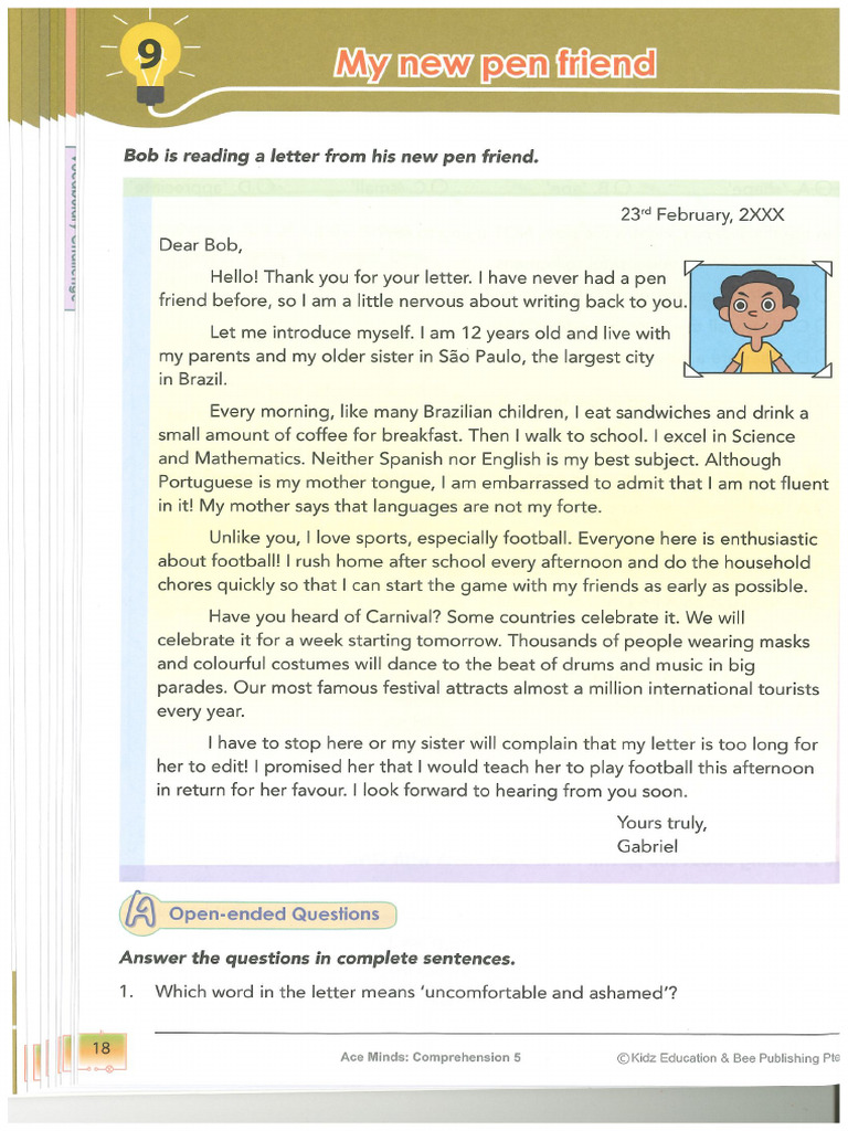 (5E13) Bee Publishing ACE Minds Comprehension 5 | PDF