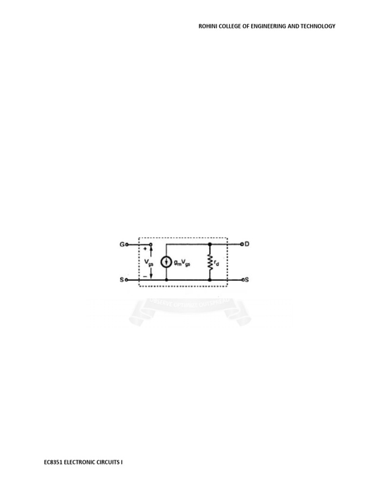 rohini_86475630068 | PDF | Field Effect Transistor | Amplifier