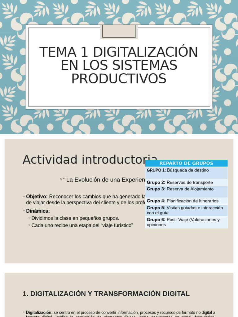 Tema 1 Digitalización en Los Sistemas Productivos | PDF | La seguridad ...