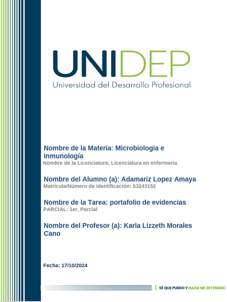 Portafolio de Microbiología e Inmunología | PDF