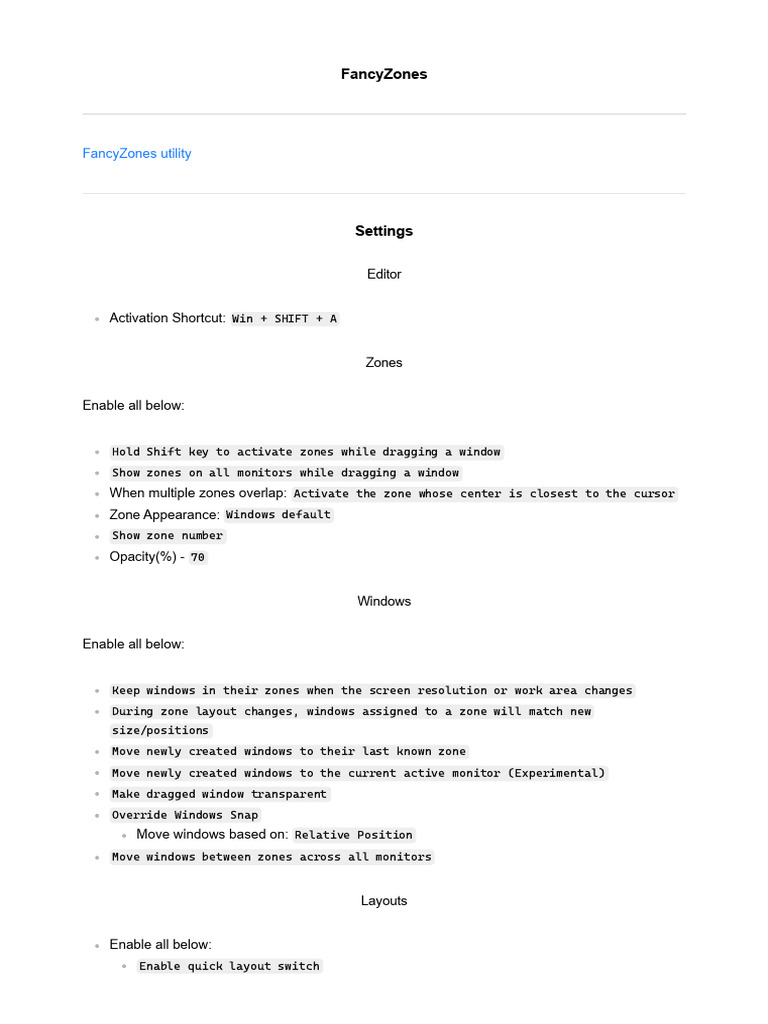 Fancy Zones | PDF | Teaching Methods & Materials | Computers