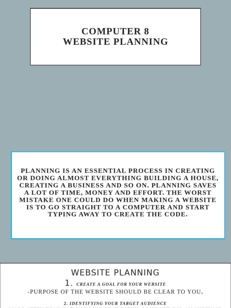 Website Planning | PDF | Internet | Interactive Media