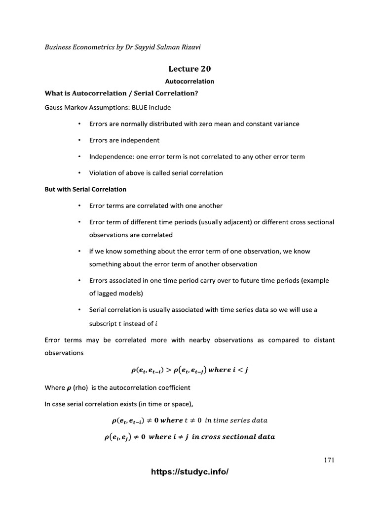 Autocorrelation Pdf