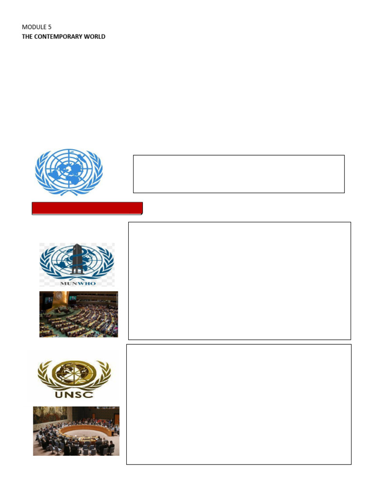 MODULE-5 | PDF | United Nations | International Relations