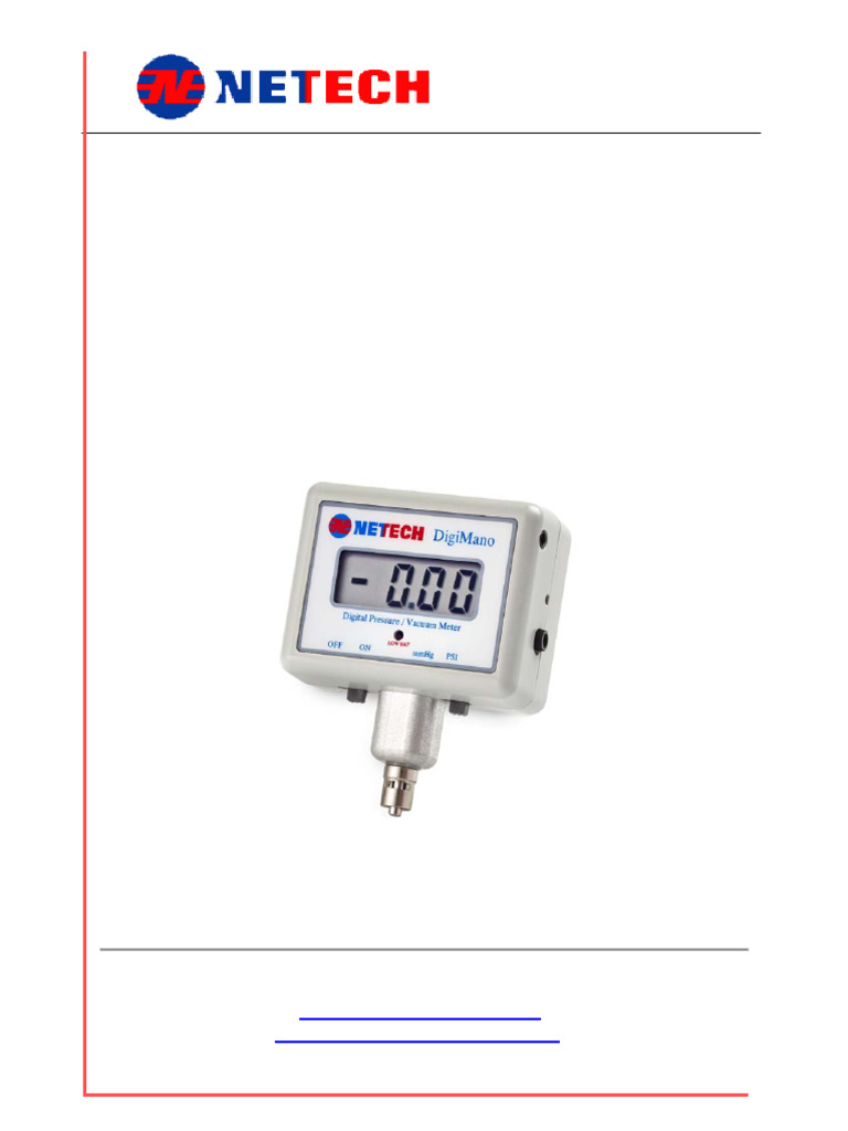 Digimano 1000 User Manual | PDF | Calibration | Trademark