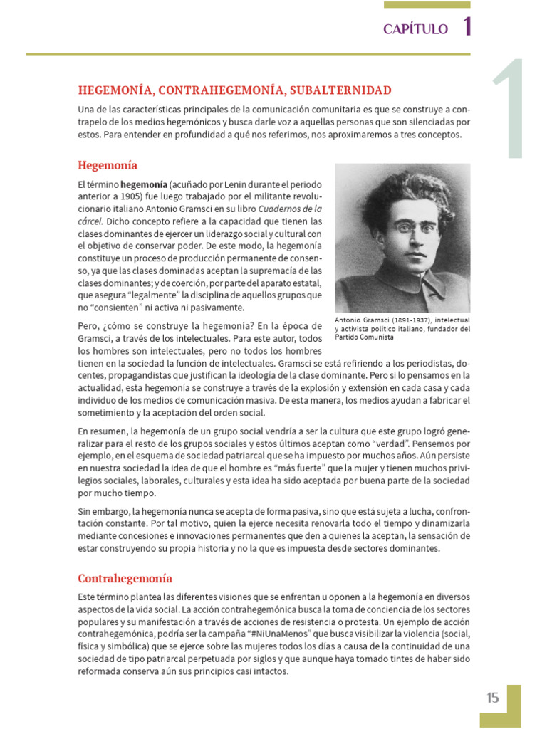 Hegemonía y Contrahegemonía en Gramsci | PDF | Antonio Gramsci | Hegemonía