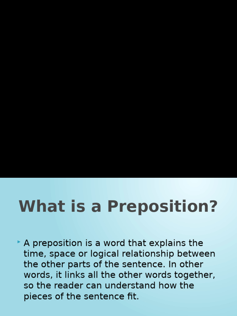 Presentation 1 | PDF | Preposition And Postposition | Word