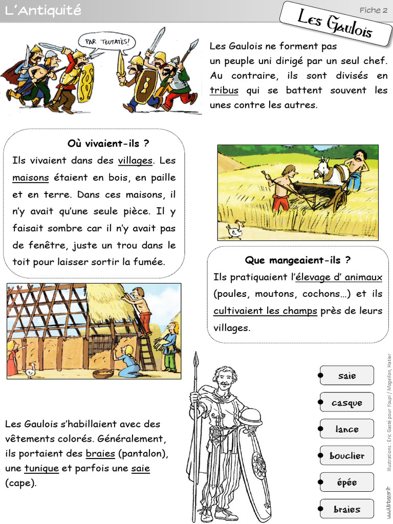 Vêtements et vie des Gaulois | PDF | Gaule