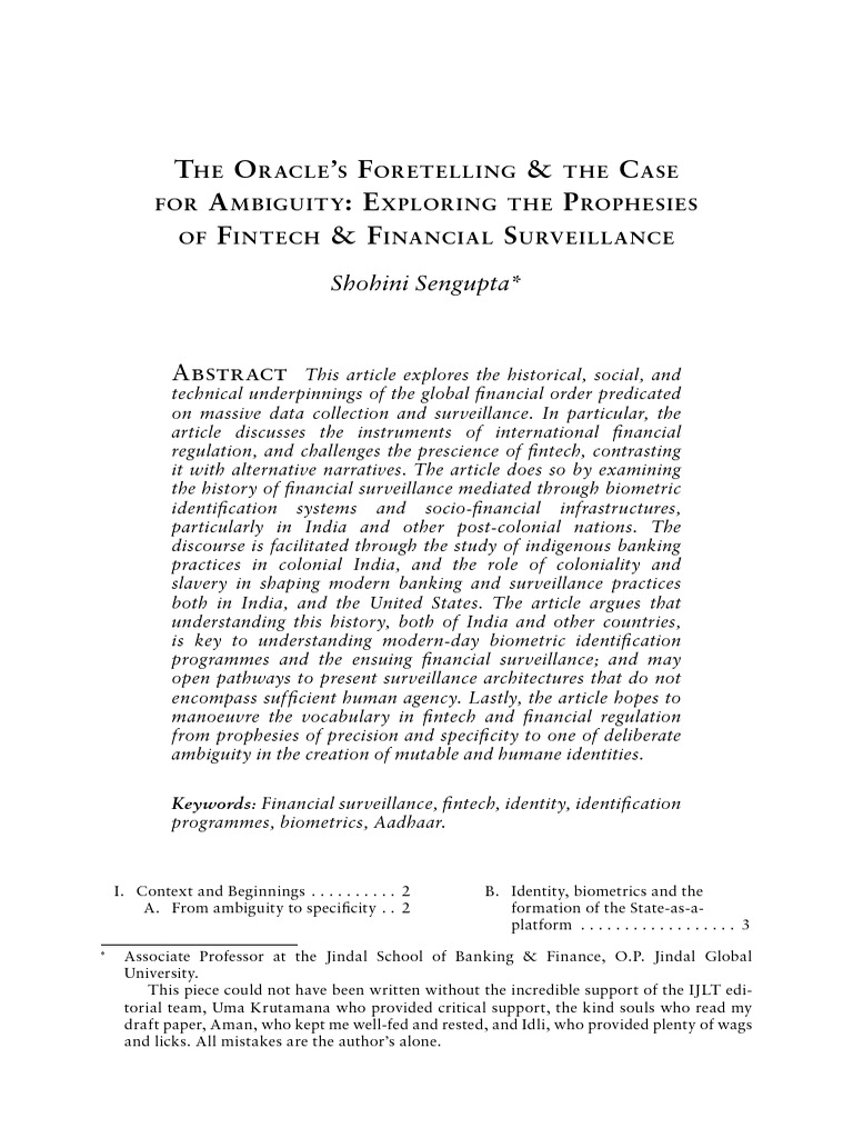 01 - Shohini - Sengupta - 3 12 22 | PDF | Surveillance | International ...