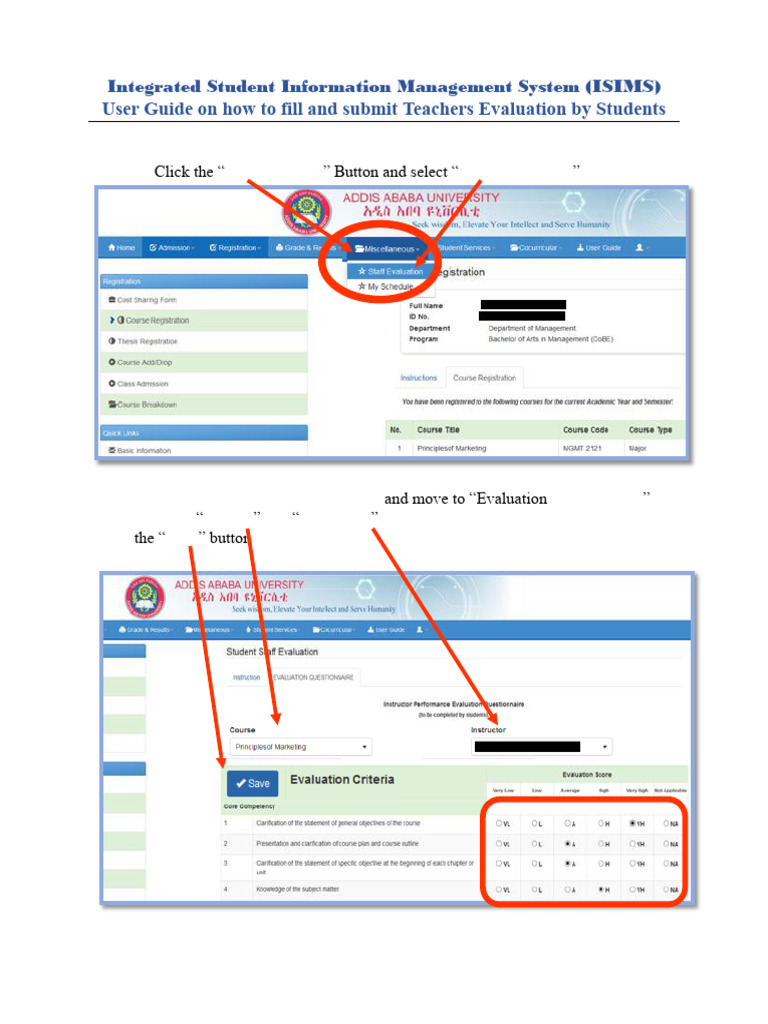 ISIMS Guide: Student Teacher Evaluations | PDF | Career & Growth
