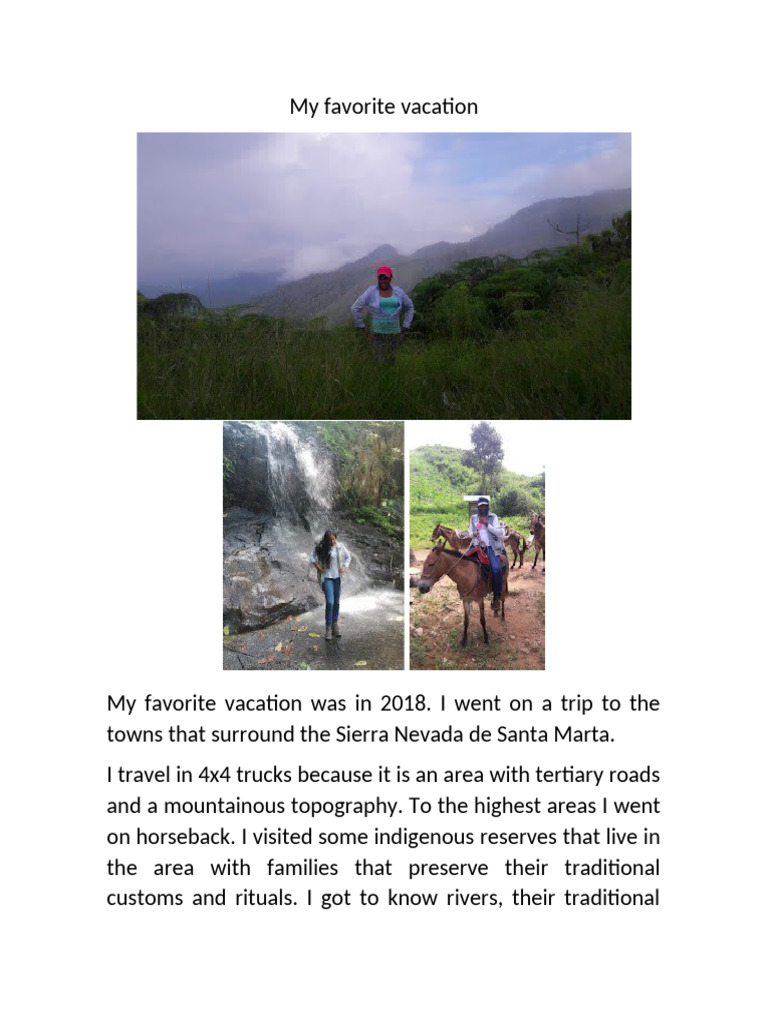 Memorable Sierra Nevada Vacation Experience | PDF