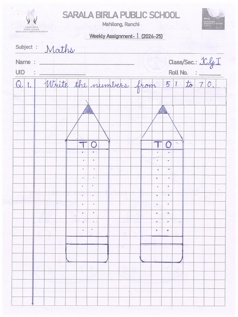 KG - 1 Maths | PDF