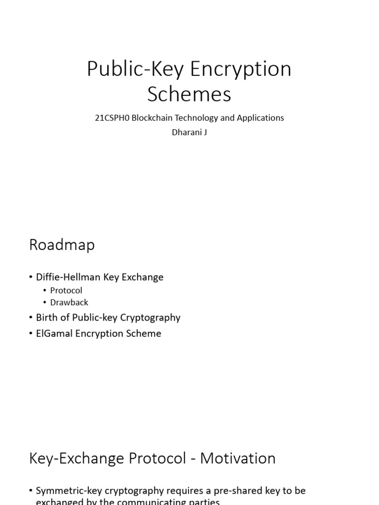 5.Public-Key Encryption Scheme (ElGamal) | PDF | Teaching Methods & Materials | Computers