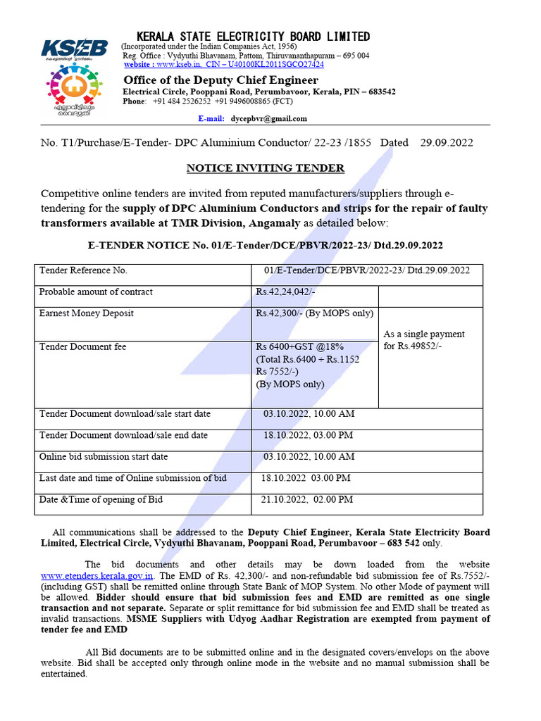 Tendernotice - 1 - 2022-10-03T180248.938 | PDF