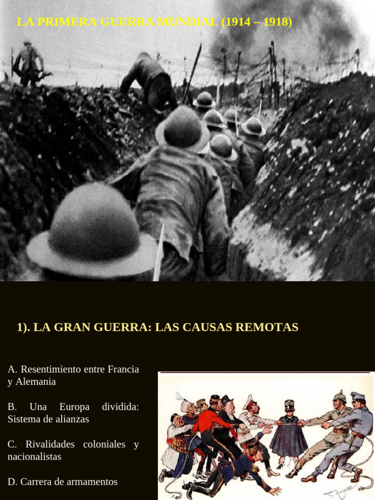 Causas y desarrollo de la Primera Guerra Mundial | PDF | Alemania nazi ...