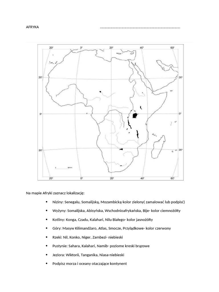 AFRYKA Mapa | PDF