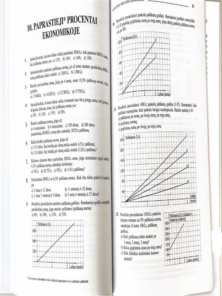 Užd. 9kl. 10sk. Paprastieji Procentai - Rotated | PDF