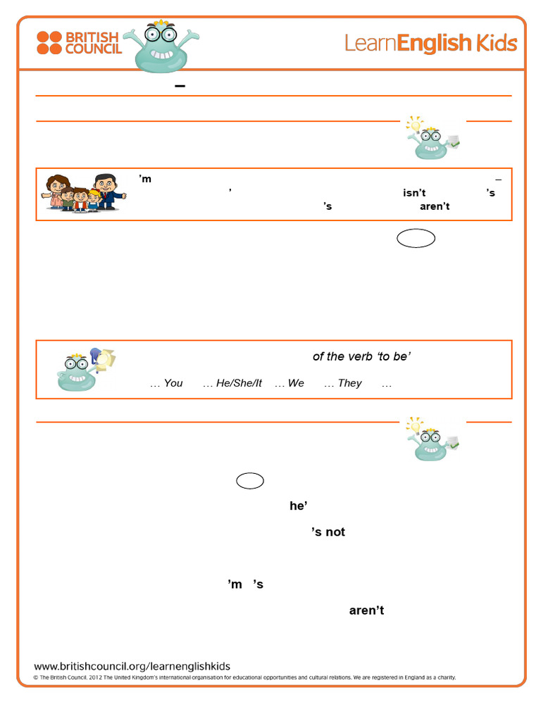 05 Grammar Games Present Simple Verb to Be Worksheet | PDF