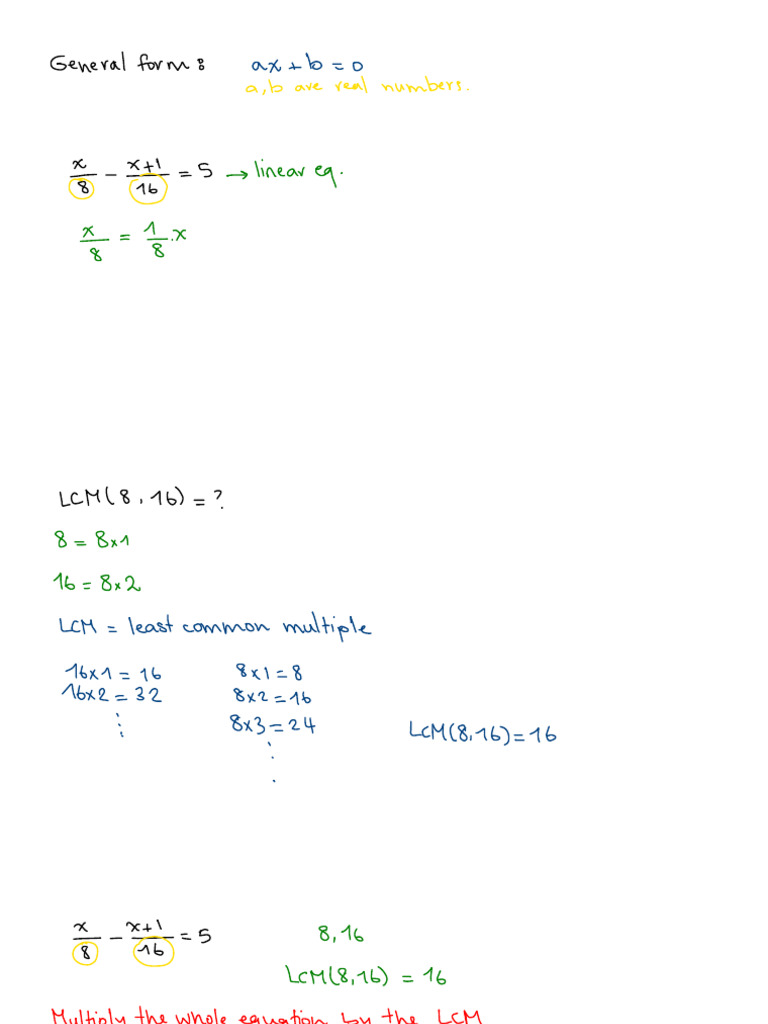 Linear Equations - Part 2 | PDF