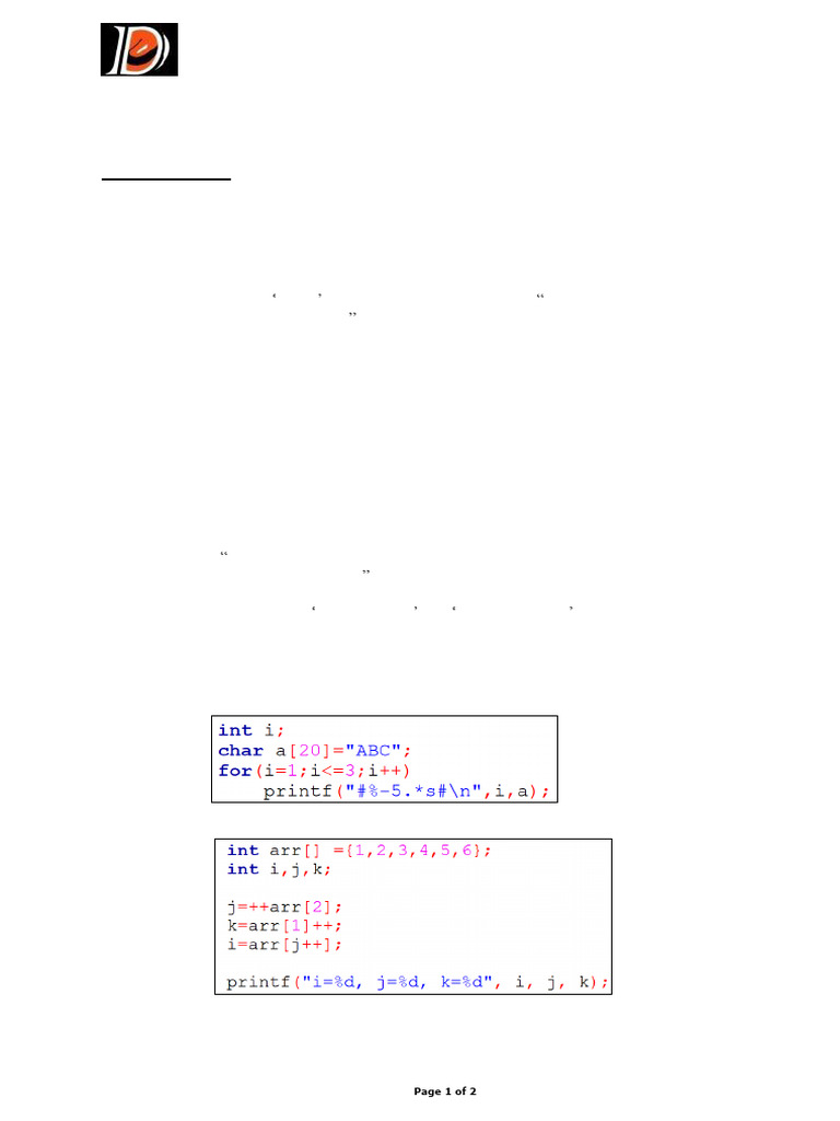 Btech 2022 1 Sem PPS-1 Sessional Ii | PDF | String (Computer Science) | Computer Programming