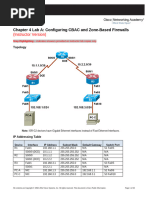 10.3.12 Lab - Configure ZPFs | PDF | Ip Address | Router (Computing)