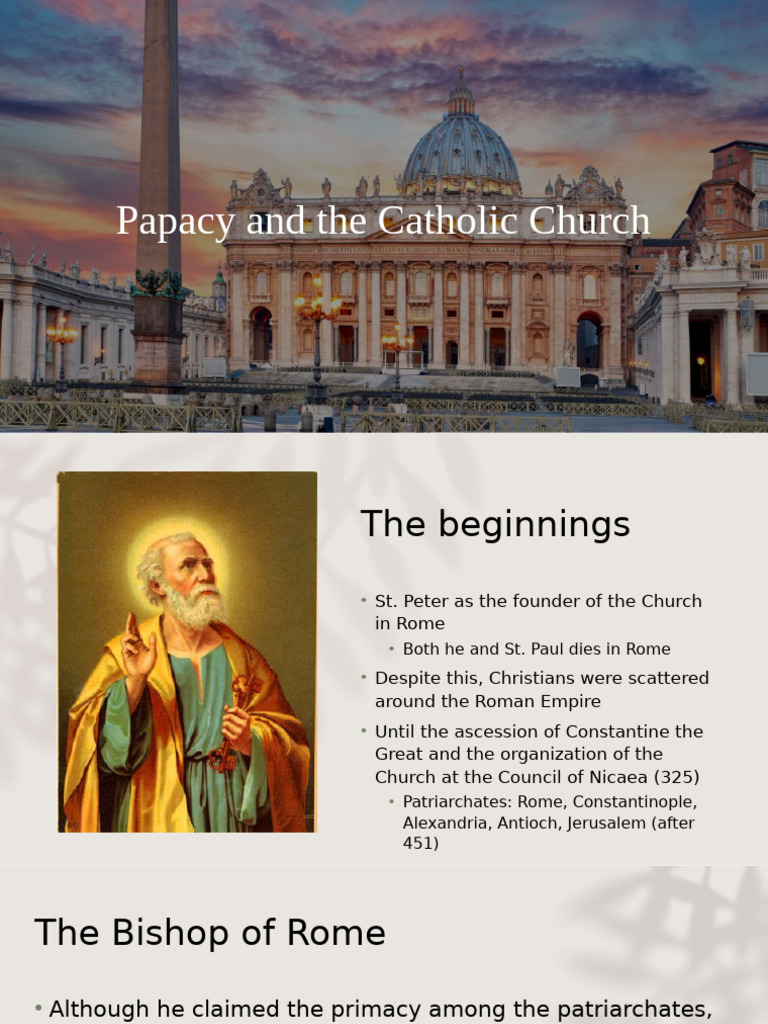 Papacy and The Catholic Church | PDF | Pope | Catholic Church