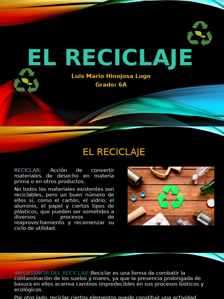 El reciclaje | PDF | Reciclaje | Residuos