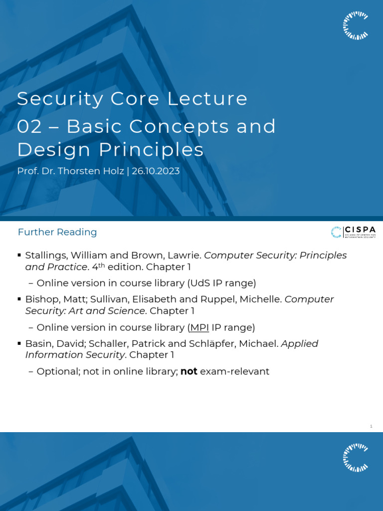 02 Basic Notions | PDF | Security | Computer Security 02 Basic Notions | PDF | Security | Computer Security