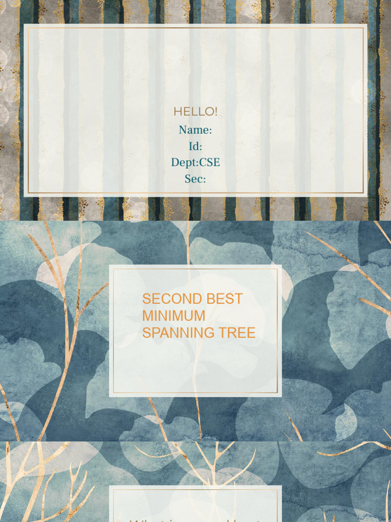 Second Minimum Spanning Tree | PDF | Algorithms And Data Structures | Applied Mathematics