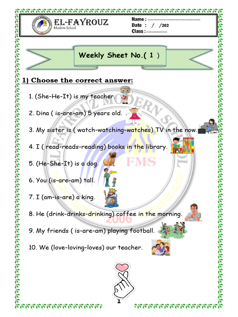 Weekly Sheet 1 | PDF