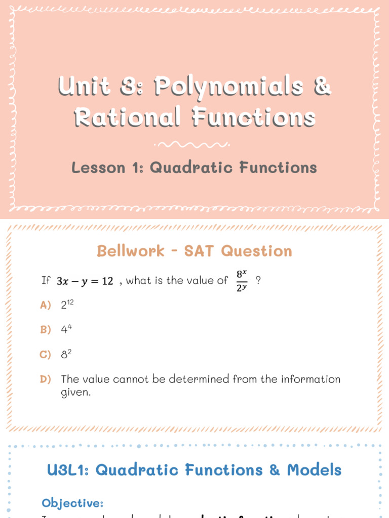 U3L1 | PDF | Mathematical Relations | Mathematical Concepts