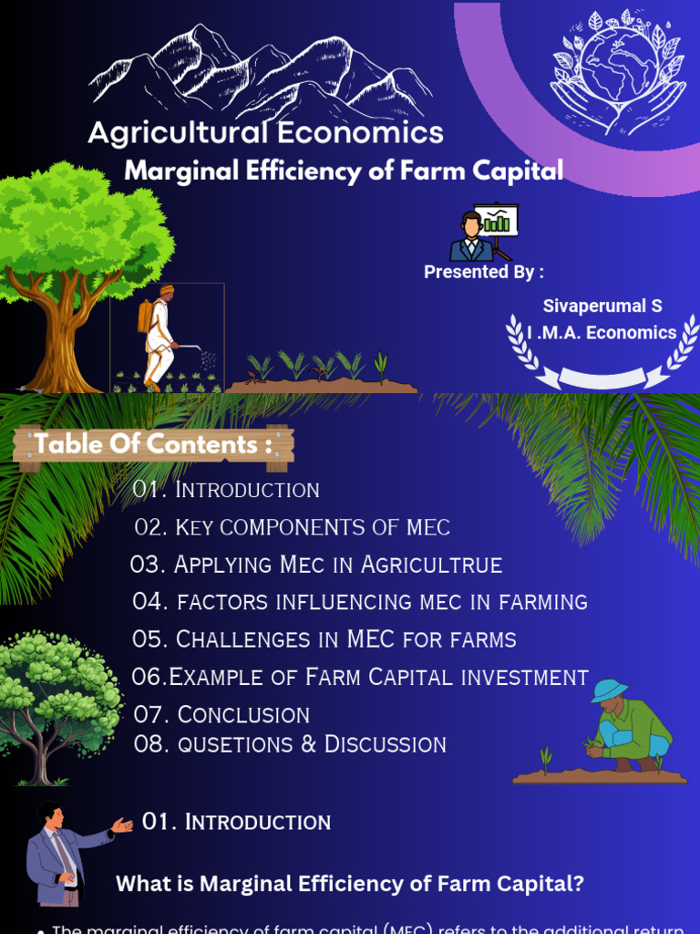 Marginal Efficiency of Farm Capital | PDF | Investing | Agriculture