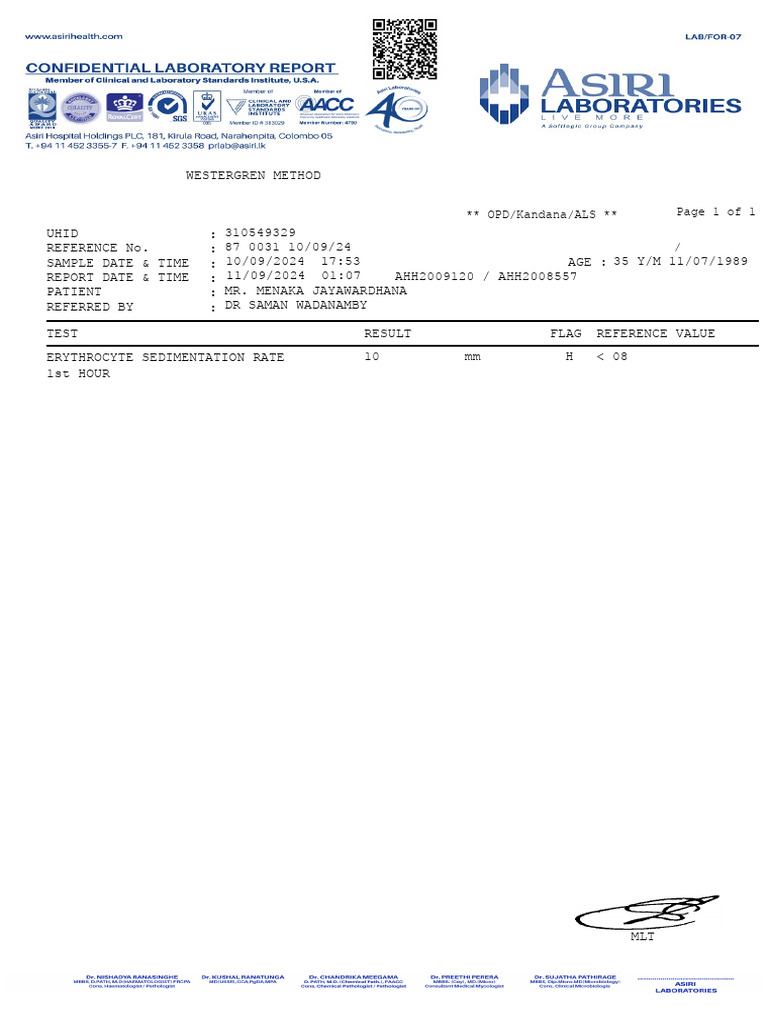 Asiri Lab Report | PDF