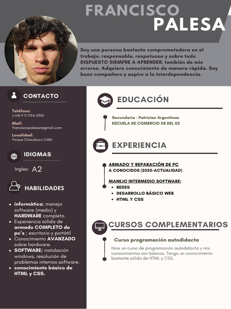 Francisco Palesa CV Octubre 2024 | PDF