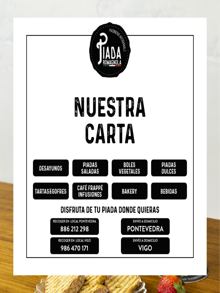 Carta Piada | PDF | Té | Alimentos