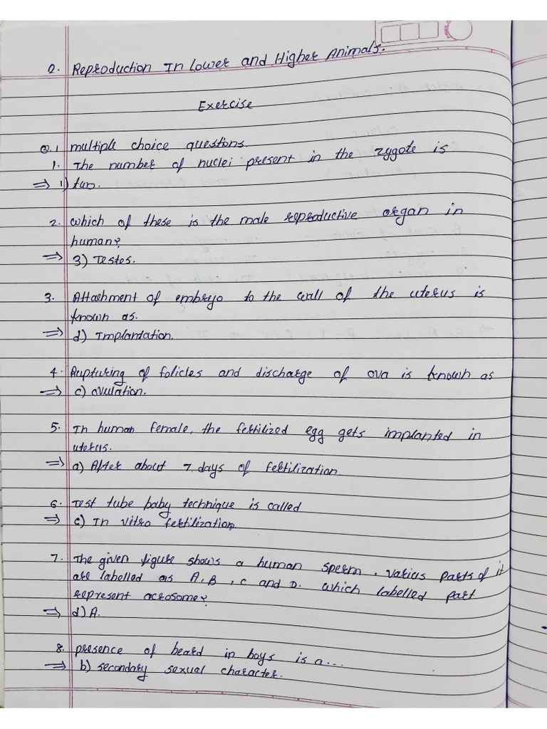 2.reproduction (Exercise) | PDF