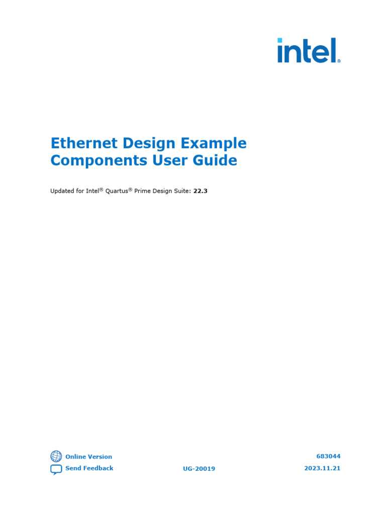 Ethernet Design Example Components User Guide | PDF | Electronics | Computer Architecture