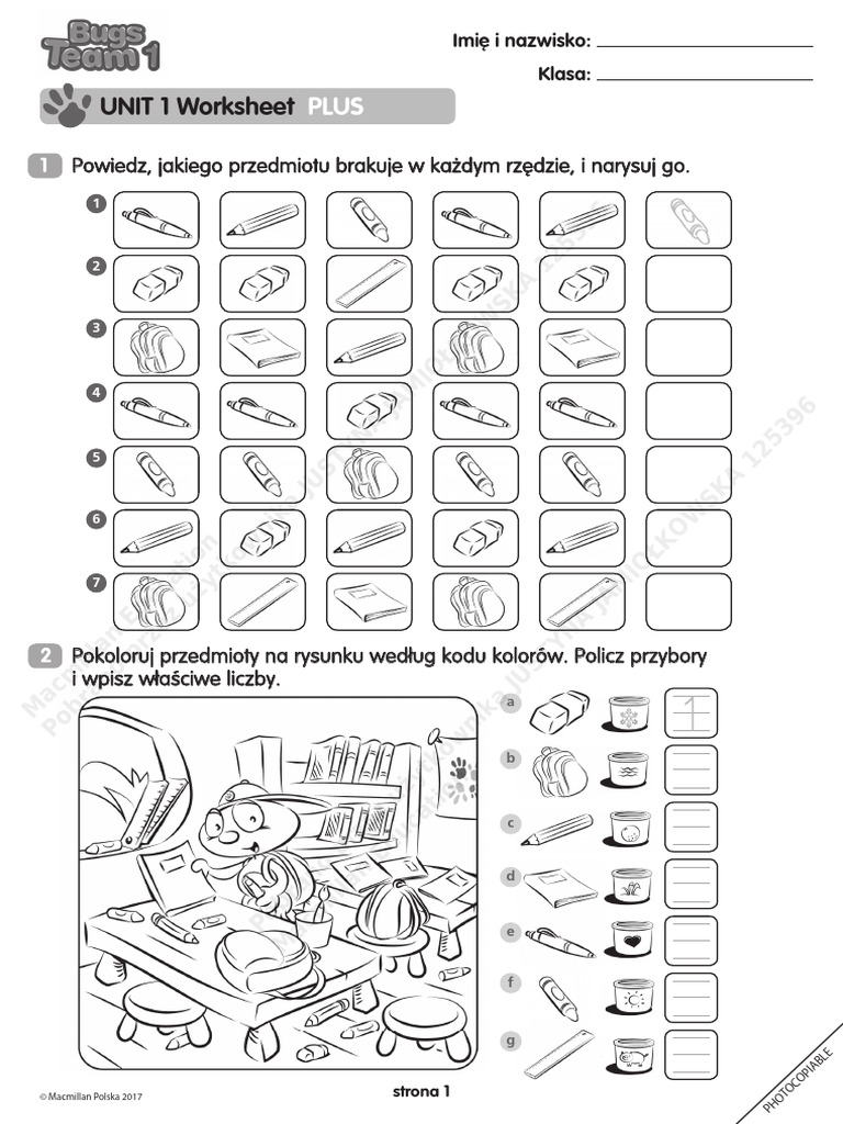 BT1 Unit 1 PB Worksheet Plus | PDF