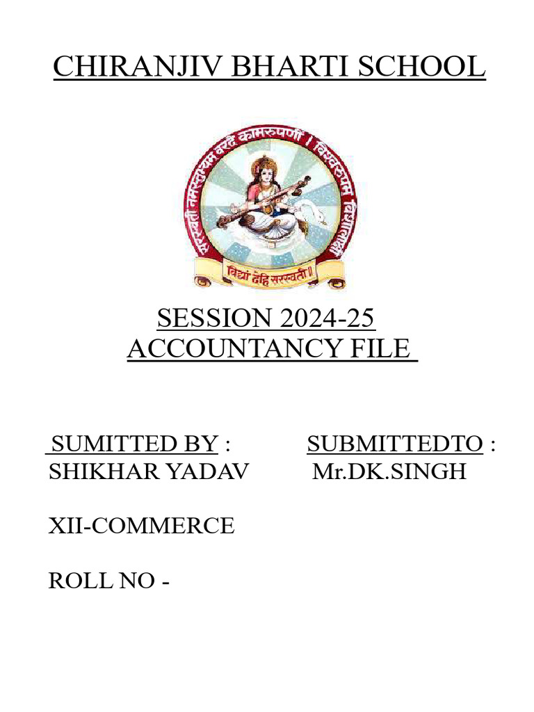 Accountancy File | PDF | Finance & Money Management