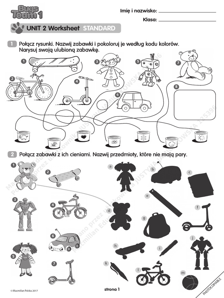 BT1 Unit 2 PB Worksheet Standard | PDF