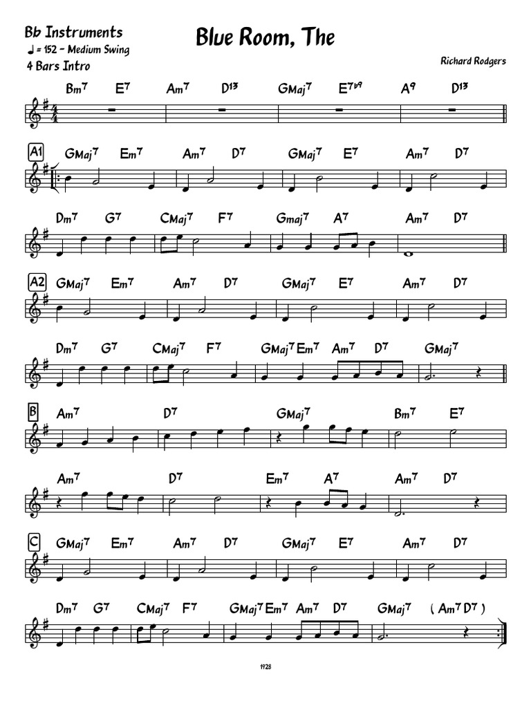 Blue Room,The Bb Instruments | PDF