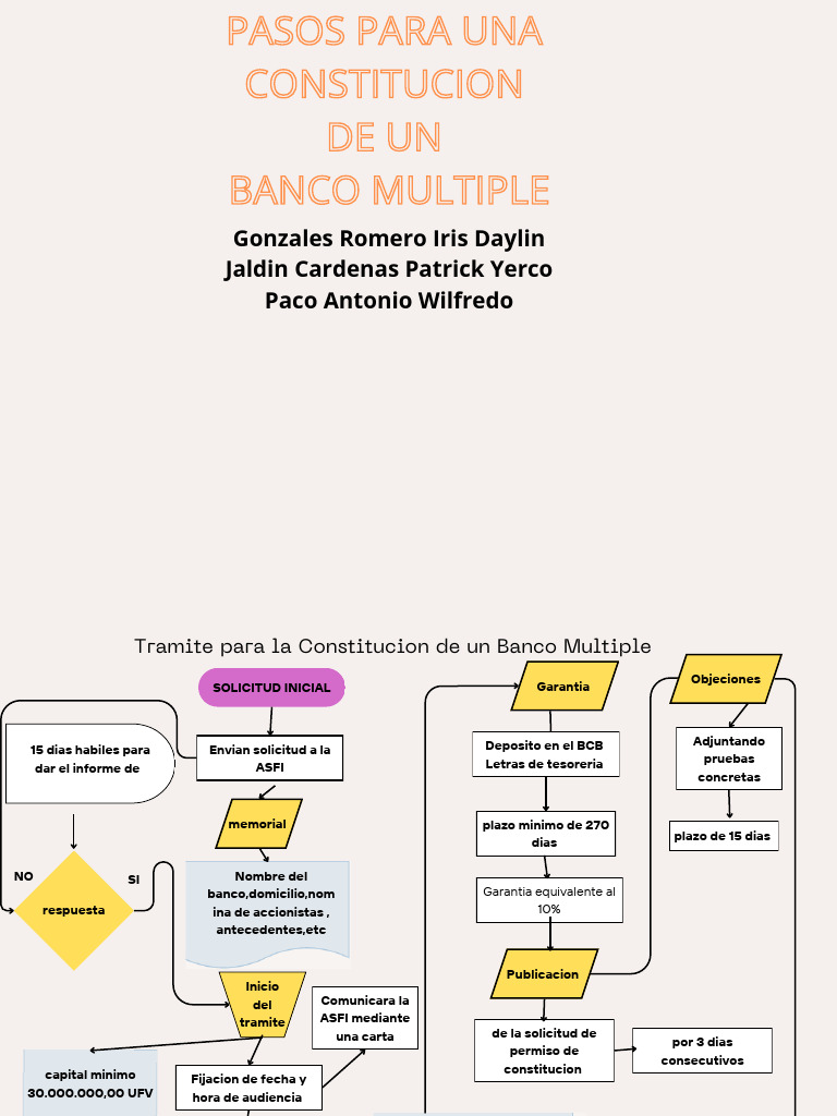 Beige and Pink Modern Business Process Flowchart Diagram | PDF