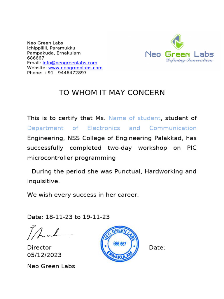 Workshop Completion Certificate | PDF | Career & Growth | Computers